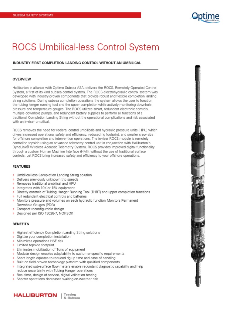 ROCS Umbilical-Less Control System | Download Free PDF | Subsea ...