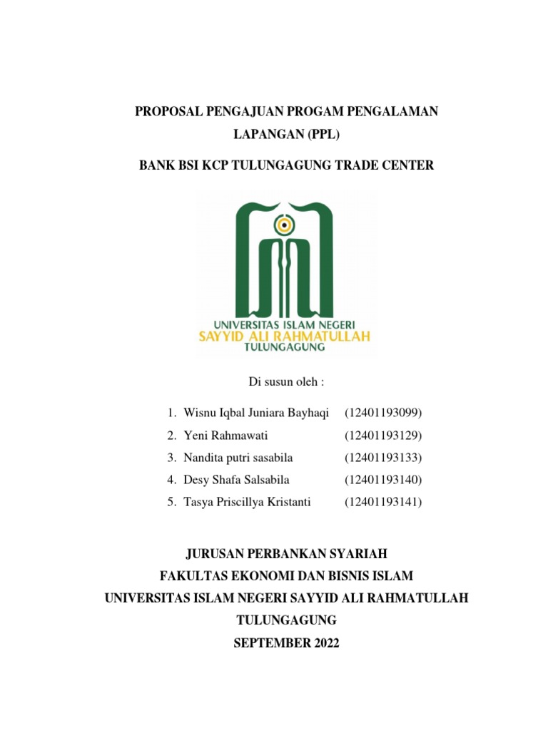 Proposal Pengajuan PPL - 3 | PDF