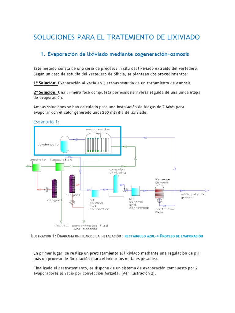 Documento Lixiviado | PDF | Ósmosis | Agua
