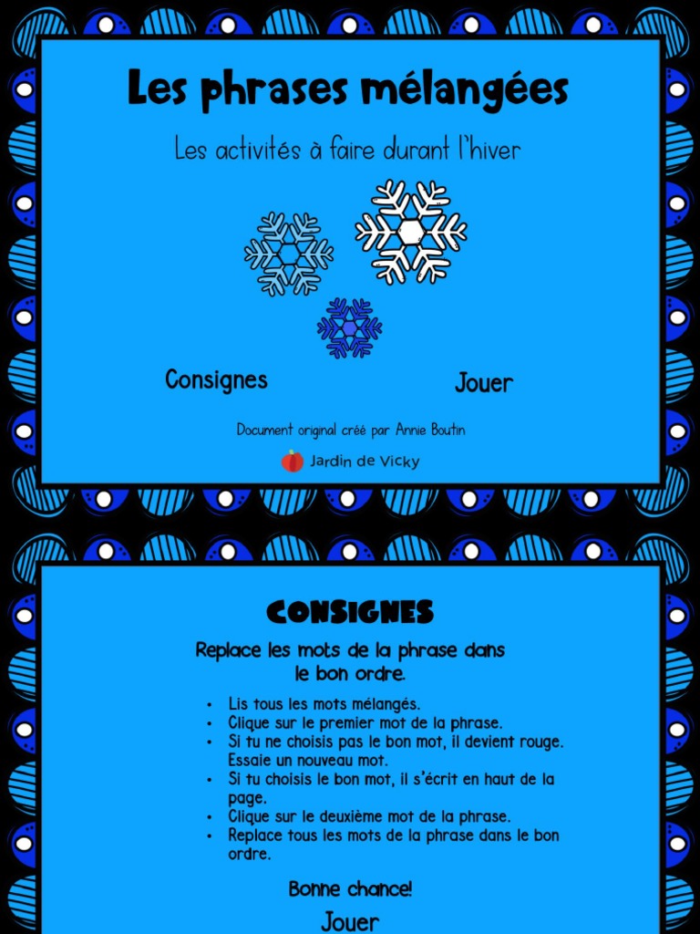 Phrases Melangees Hiver | PDF