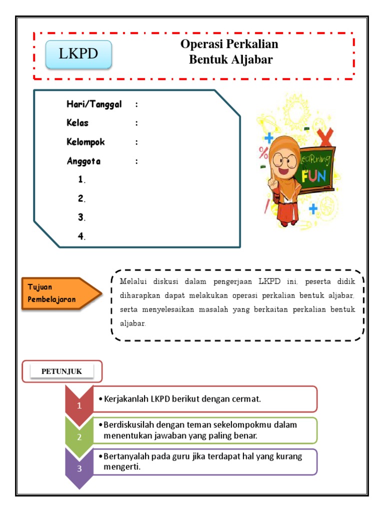 LKPD - Perkalian Aljabar | PDF