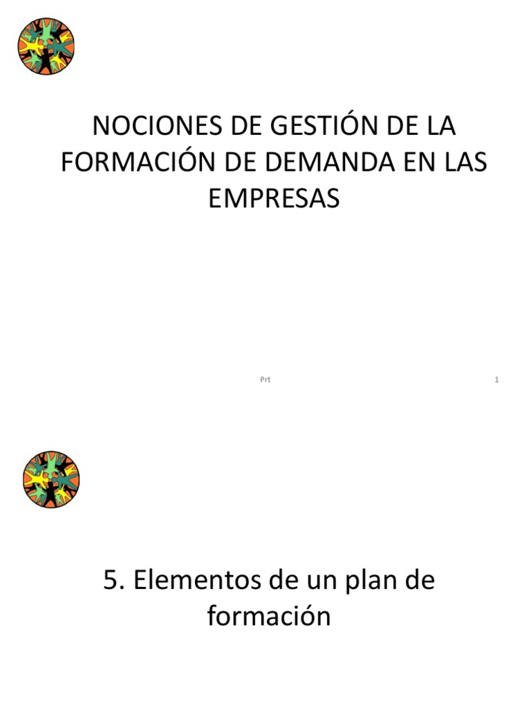 Elementos de Un Plan de Formacion | PDF
