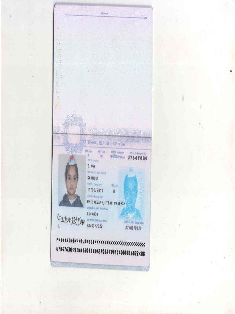 Passport (Gurmeet Singh) | PDF