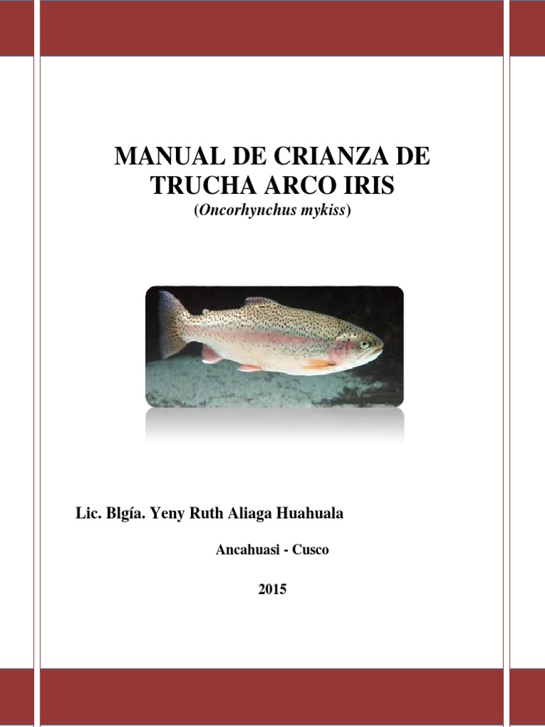 Guía completa para el cultivo de trucha arco iris en estanques | PDF | Dieta | Alimentos
