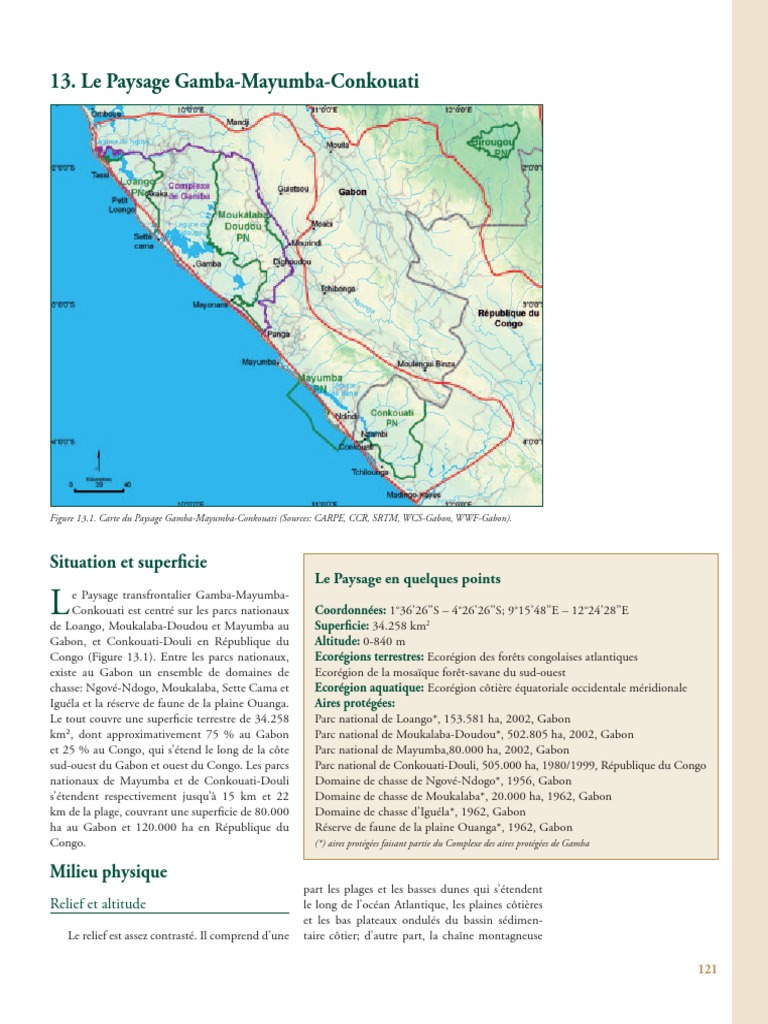 Paysage Gamba-Mayumba-Conkouati | PDF | Géologie | Sciences de la terre