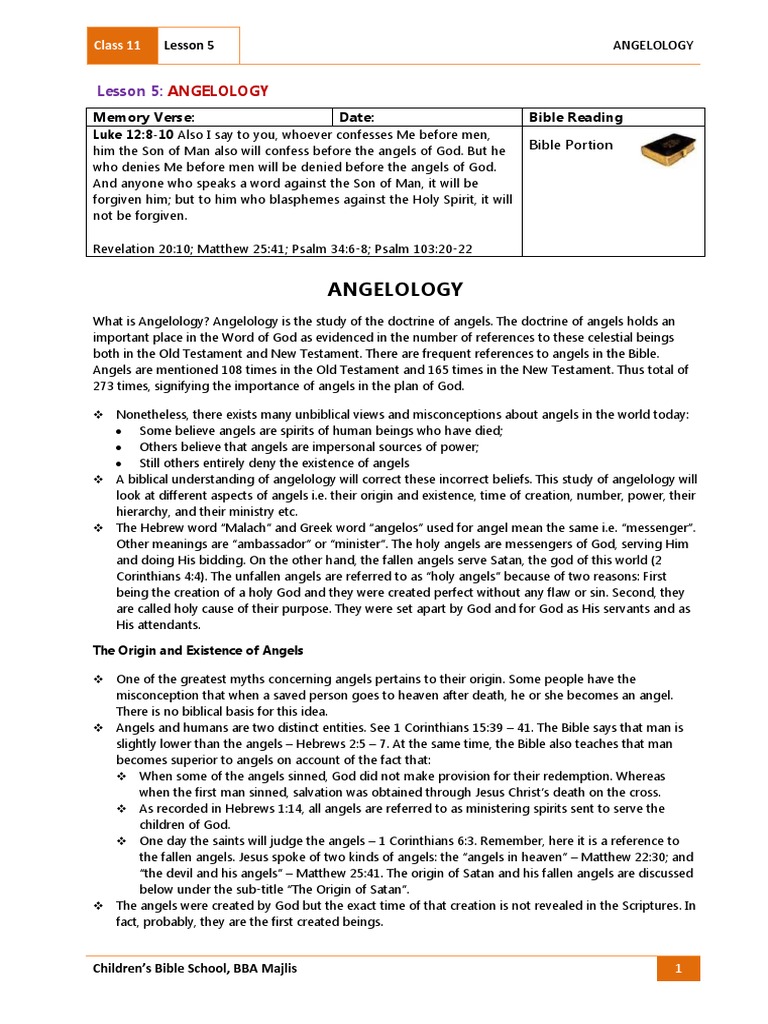 Angelology: Understanding Angels | PDF | Angel | Religious Belief And ...