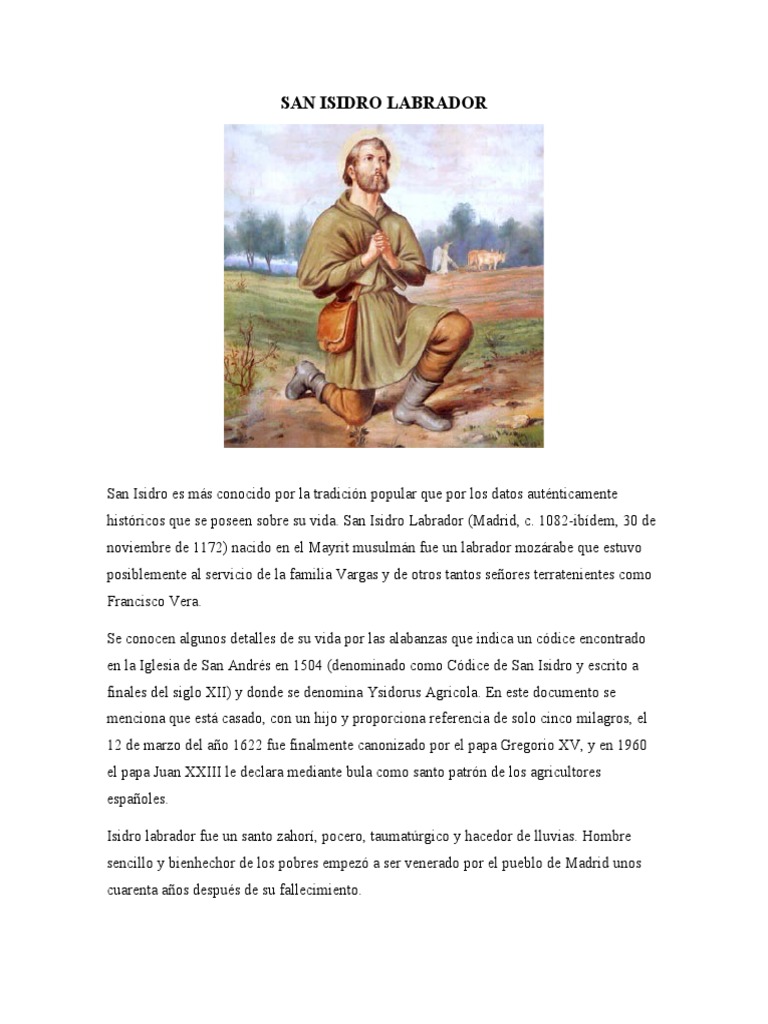 San Isidro Labrador | PDF