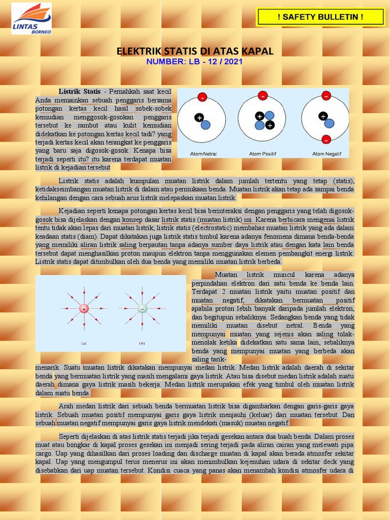 Safety Buletin - Listrik Statis | PDF