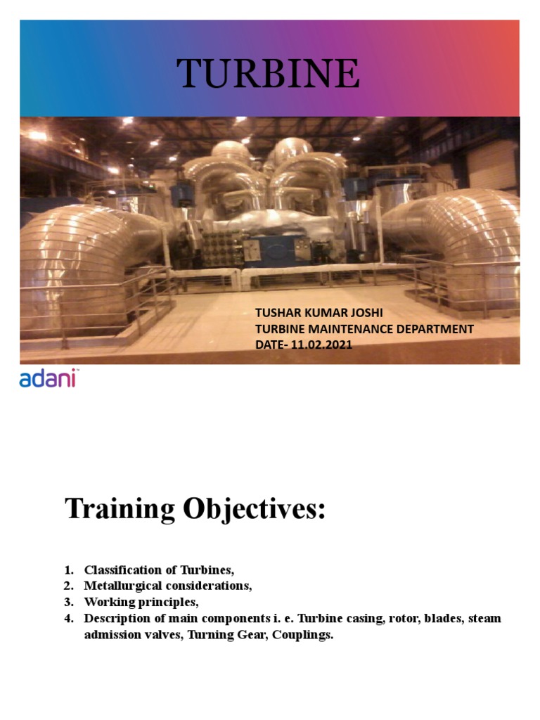 Steam Turbine Maintenance Training Guide | PDF | Turbine | Bearing ...