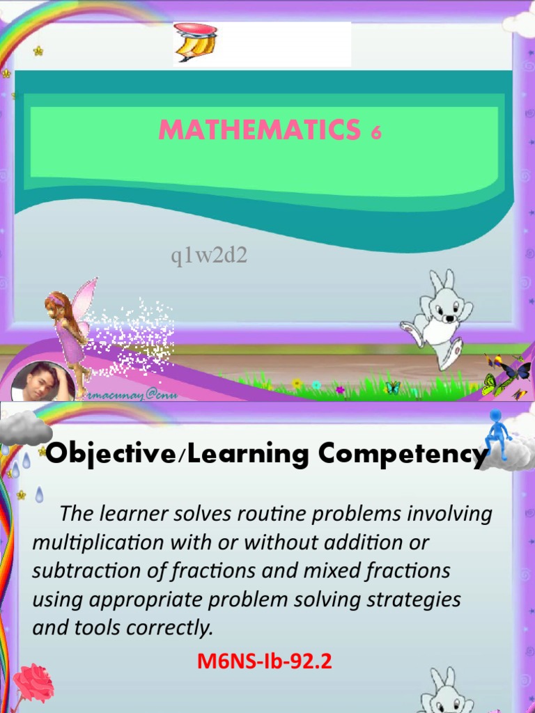 Math6 q1 w2 | PDF | Science | Cognition
