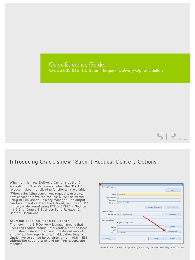 OracleEBS R12.1.3 QuickRefGuide 2011 | PDF | Email | File Transfer Protocol