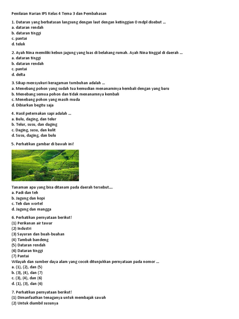 IPS Tema 3 Kelas 4 | PDF