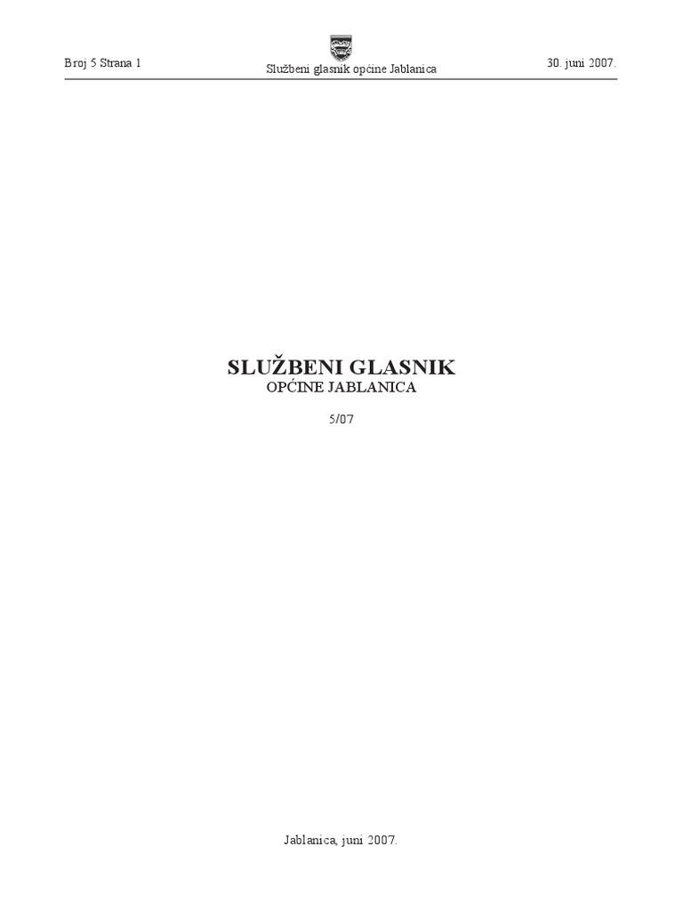 2007glasnik Broj 5 | PDF