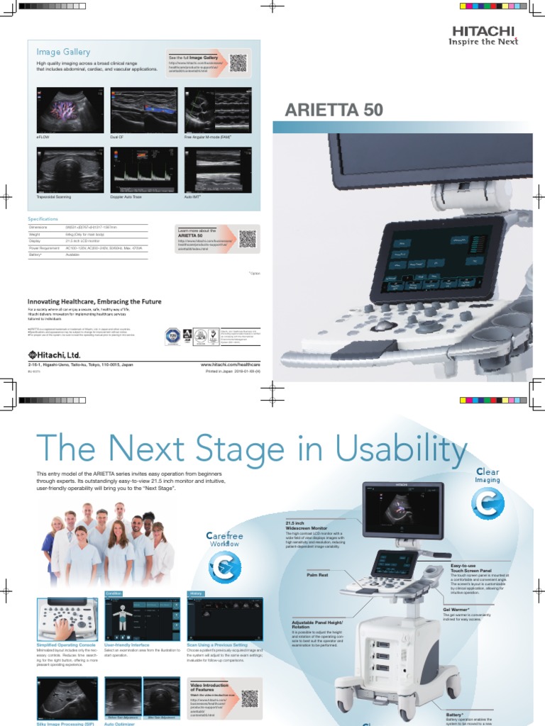 ARIETTA 50: User-Friendly Imaging System | PDF | Computer Monitor ...