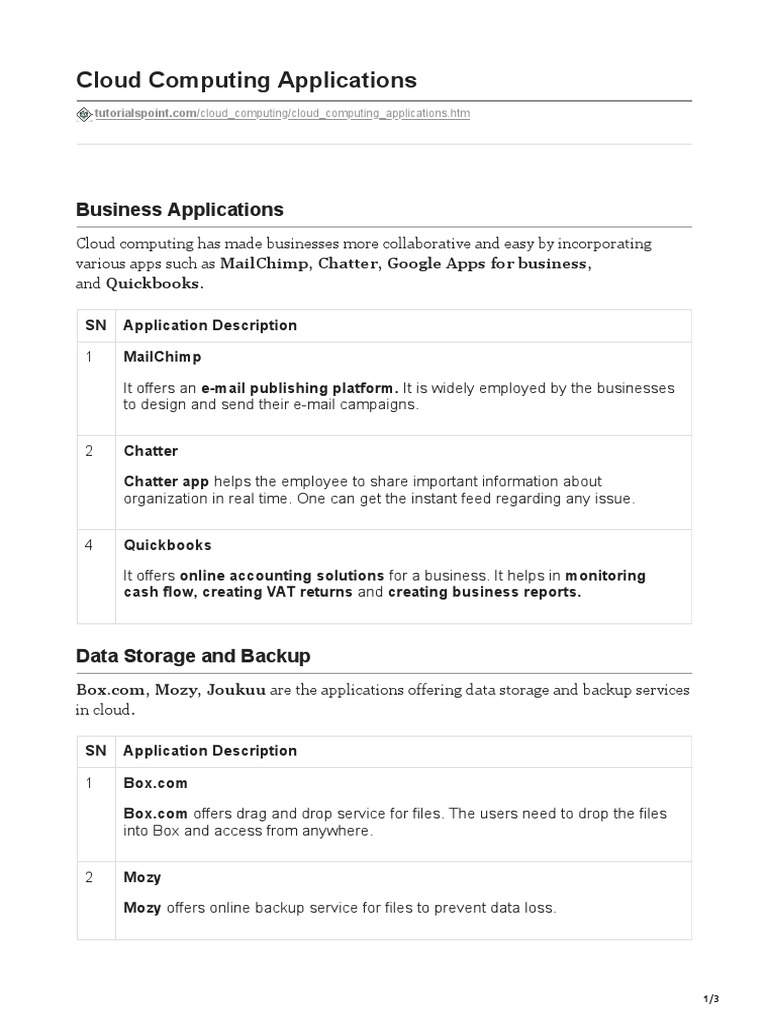 Cloud Computing Applications Pdf Cloud Computing Mobile App
