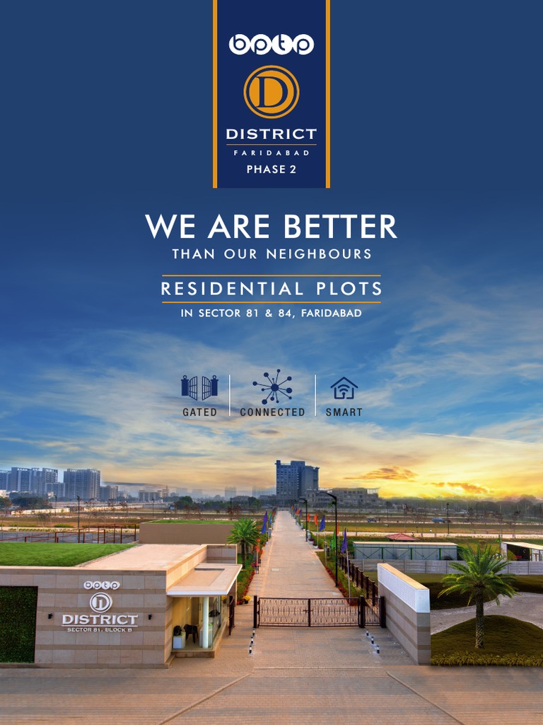 BPTP District Residential Plots Overview | PDF