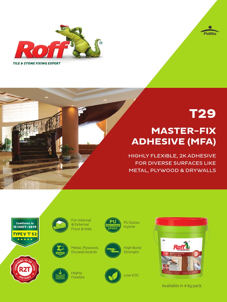 Roff Master Fix Adhesive Mfa Tds Download | Download Free PDF ... Roff Master Fix Adhesive Mfa Tds Download | Download Free PDF ...