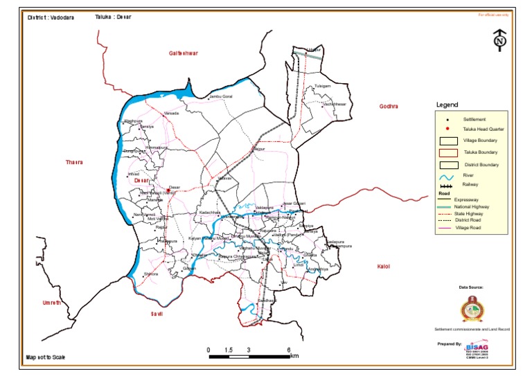 District map of Vadodara Taluka Desar | PDF