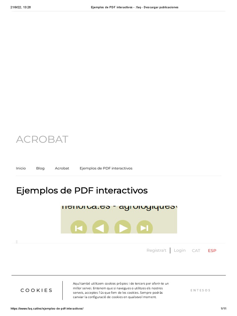 Ejemplos de PDF Interactivos - Faq - Descargar Publicaciones | PDF ...