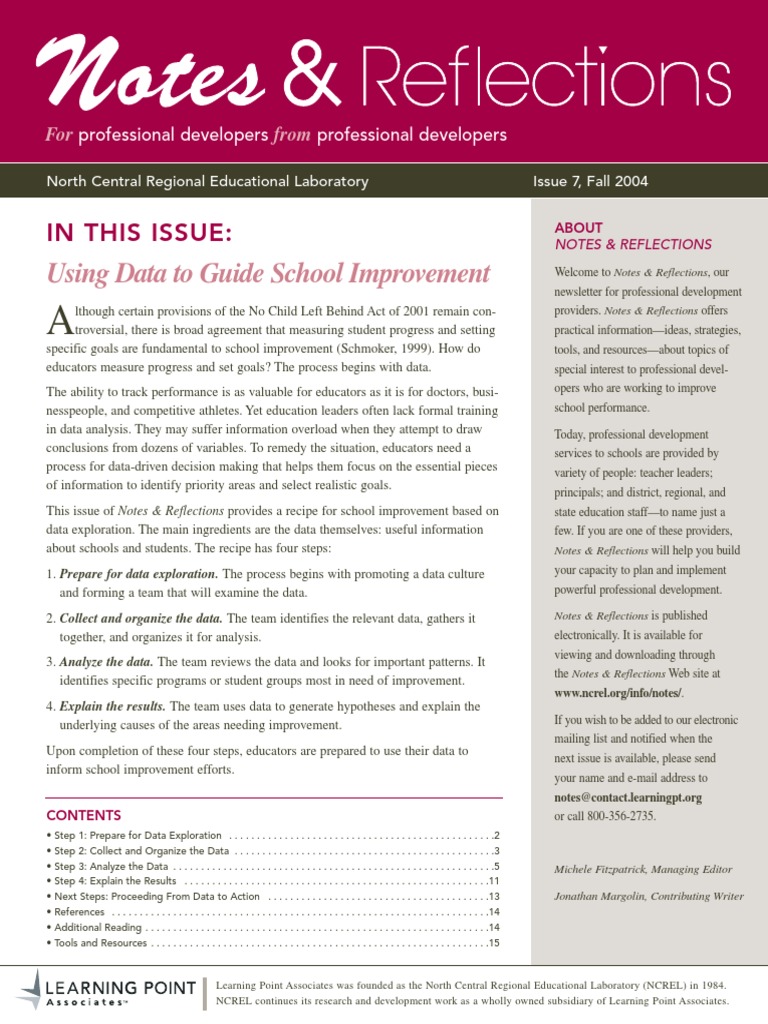 Data Analysis in Schools | PDF | Teachers | Data