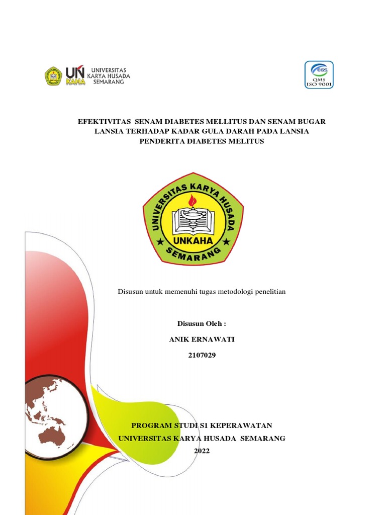 Proposal Kuantitatif - Anik Ernawati (2107029) | PDF