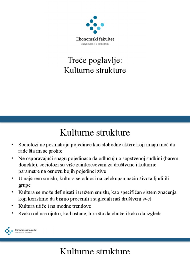 3 Kulturne Strukture | PDF