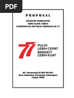 Contoh Proposal Kegiatan 17 Agustus Revisi | PDF | Perjalanan