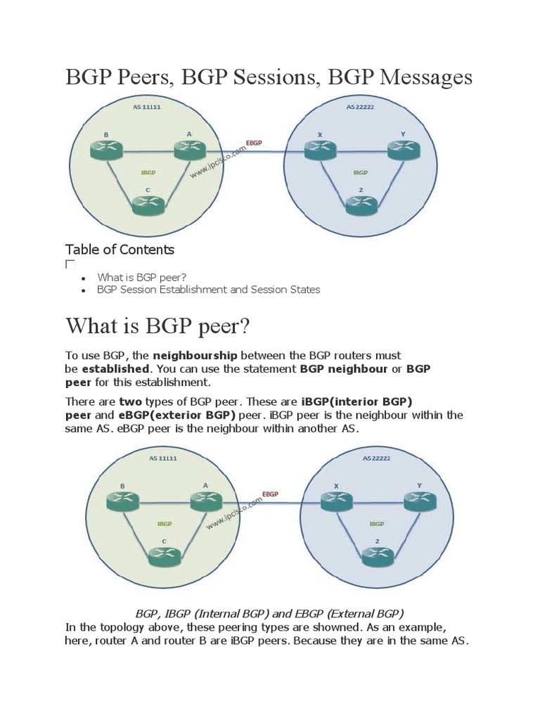 BGP Peers | Download Free PDF | Computer Science | Network Protocols