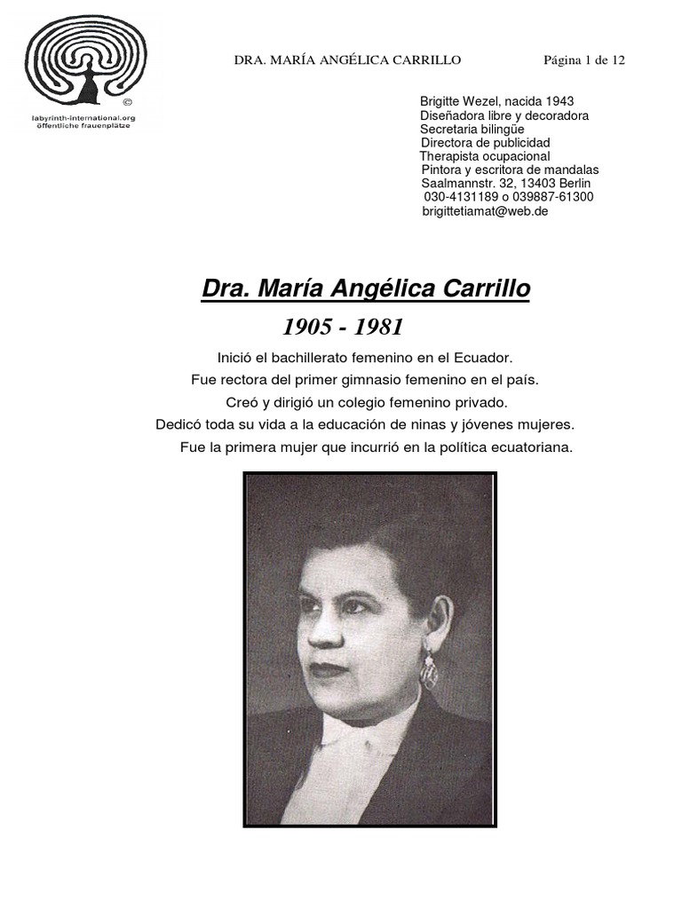 Dra. María Angélica Carrillo | PDF | Ecuador