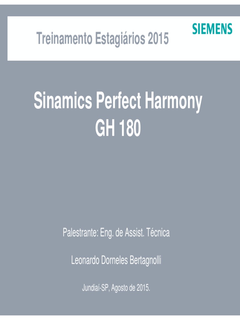 Sinamics Perfect Harmony GH180 | PDF | Engenharia Elétrica | Engenharia ...