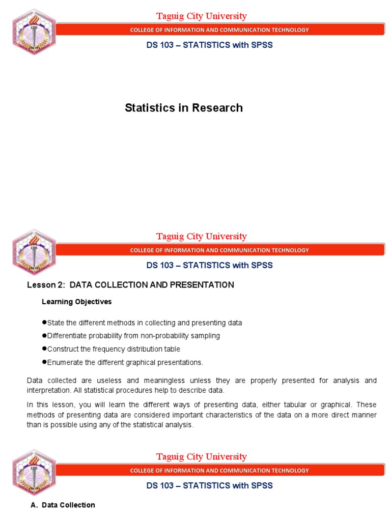 LESSON 2 Data Collection Presentation | PDF | Sampling (Statistics) | Statistics