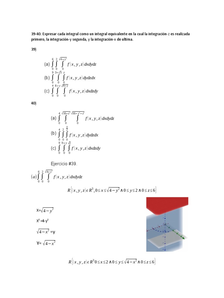 39 - 40 Ejercicios Calculo III | PDF