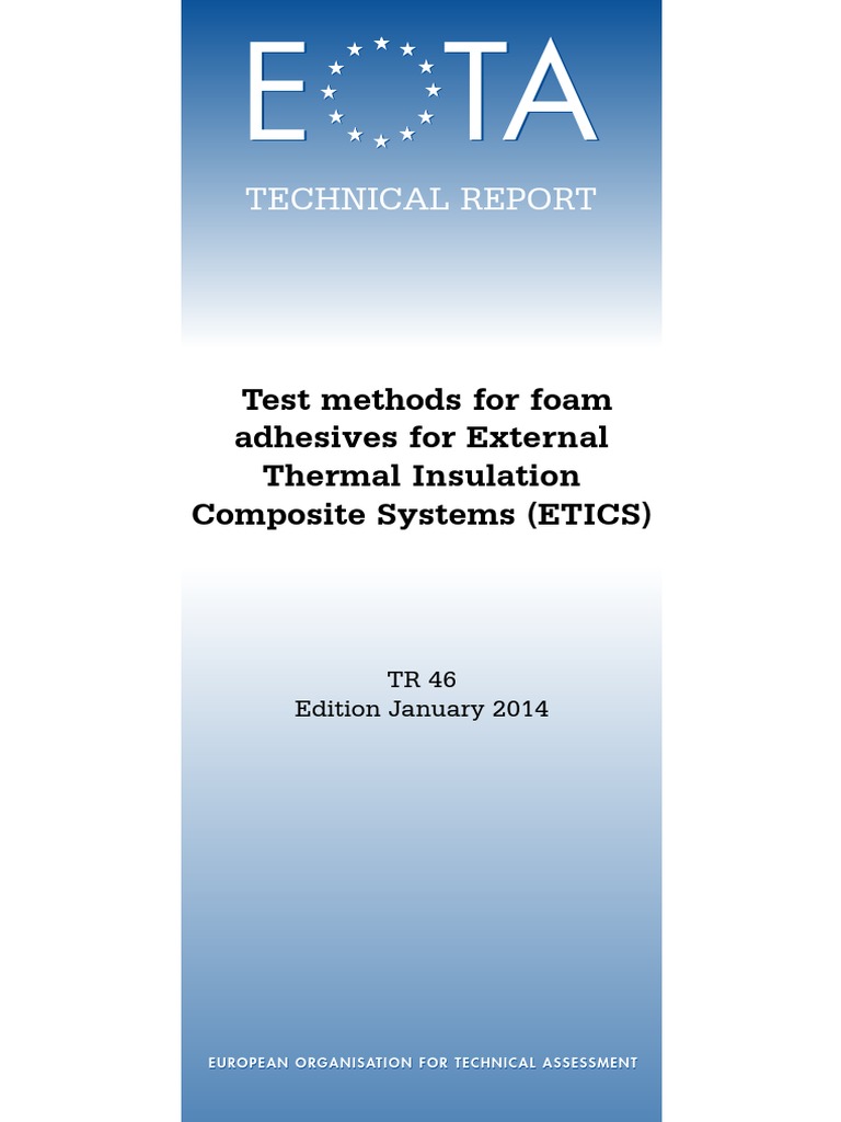 TR 046 Foam Adhesives Etics January2014 | PDF | Polystyrene | Thermal ...