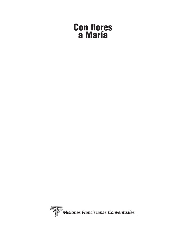 Con Flores A María | PDF | María, madre de Jesús | Oración