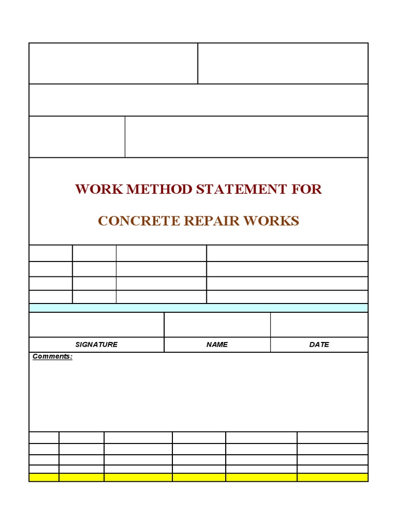 MOS - Concrete Repair Works | PDF