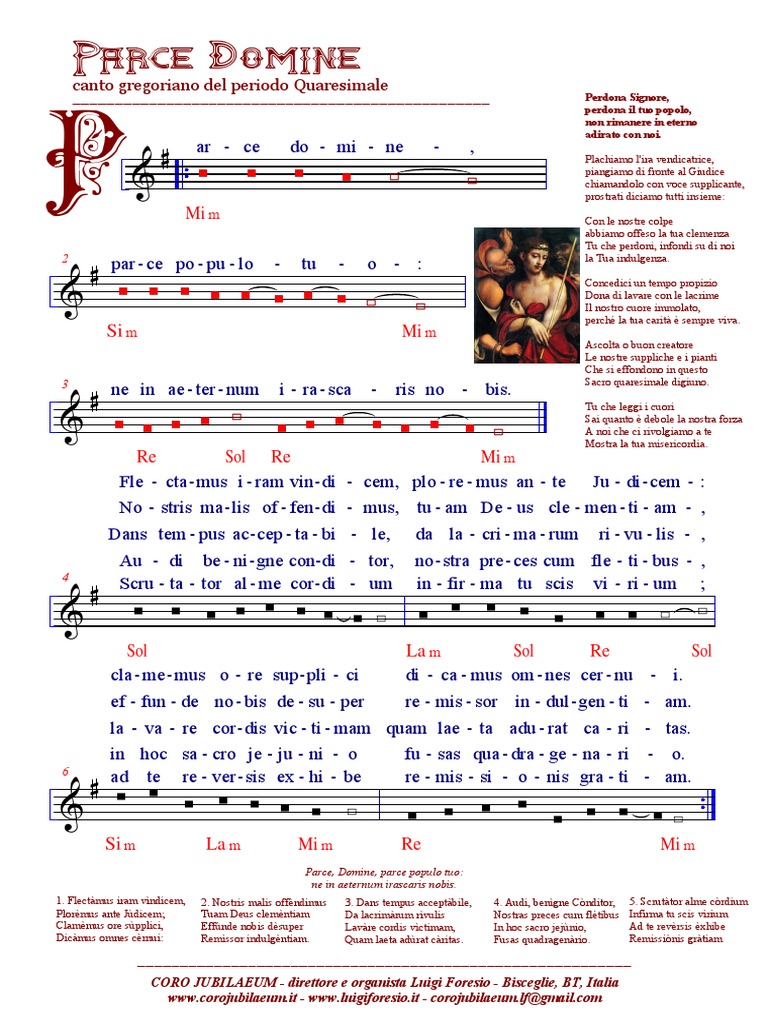 Parce Domine Gregoriano | PDF