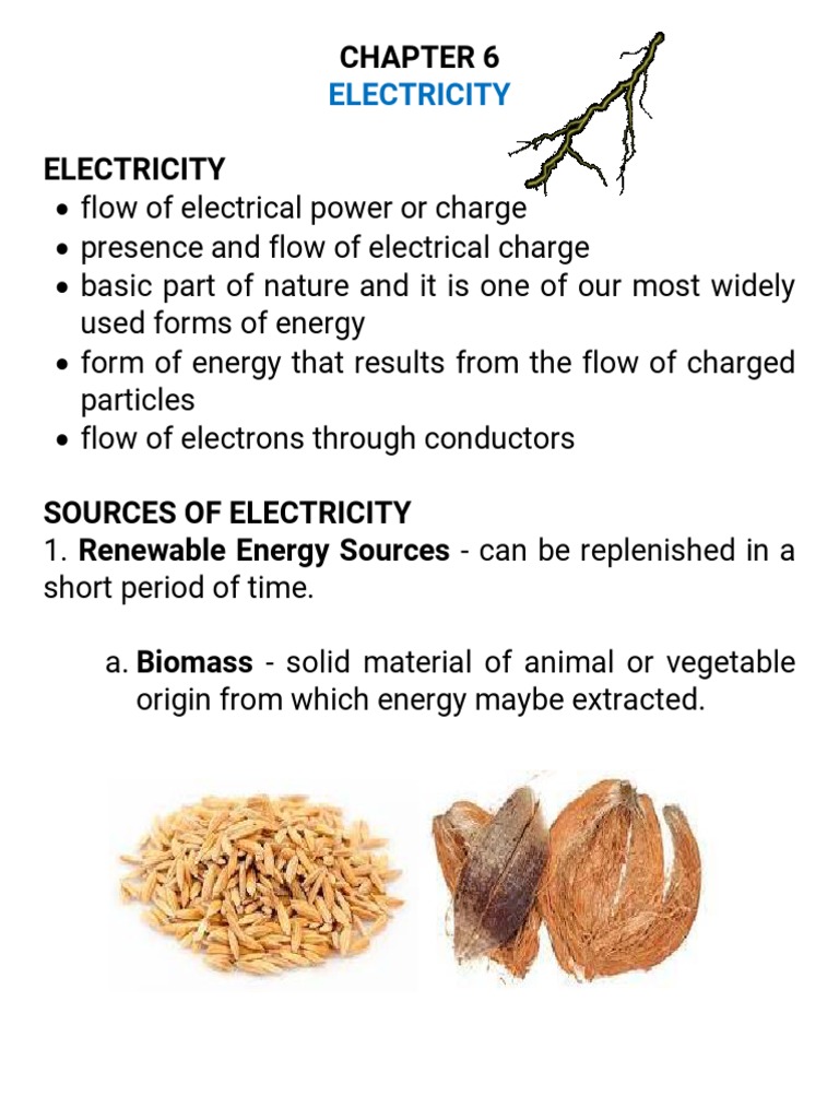 Chapter 6 Electricity | PDF | Electric Current | Electricity