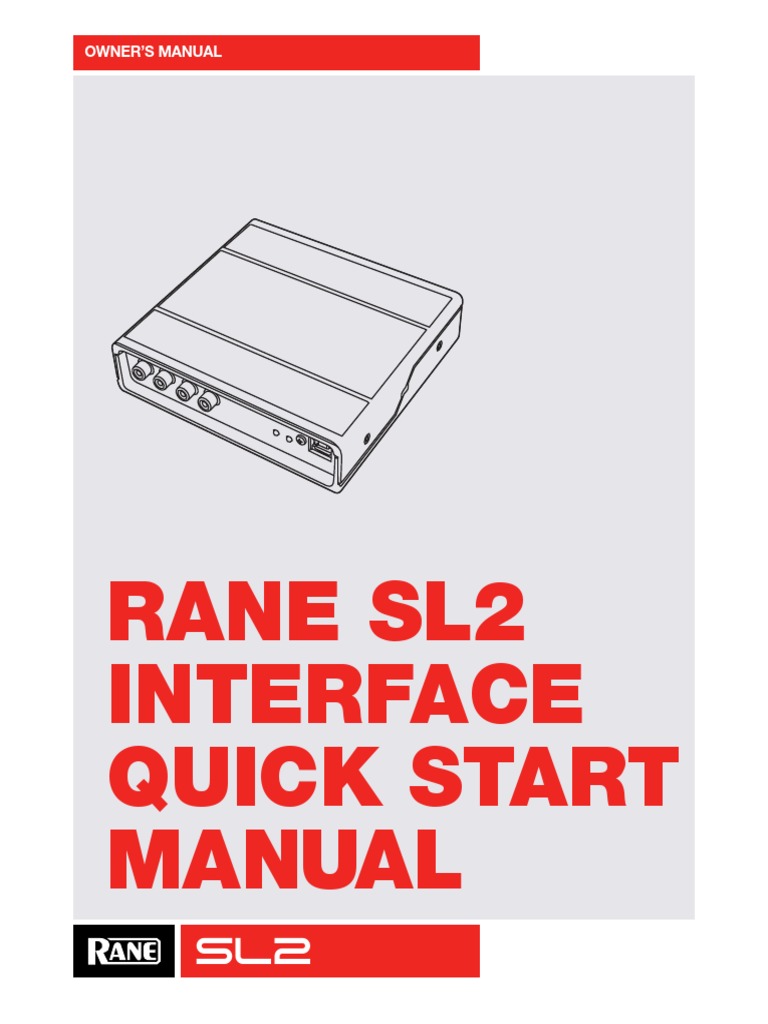 RANE Sl2 Manual DJ | PDF | Installation (Computer Programs) | Digital Audio
