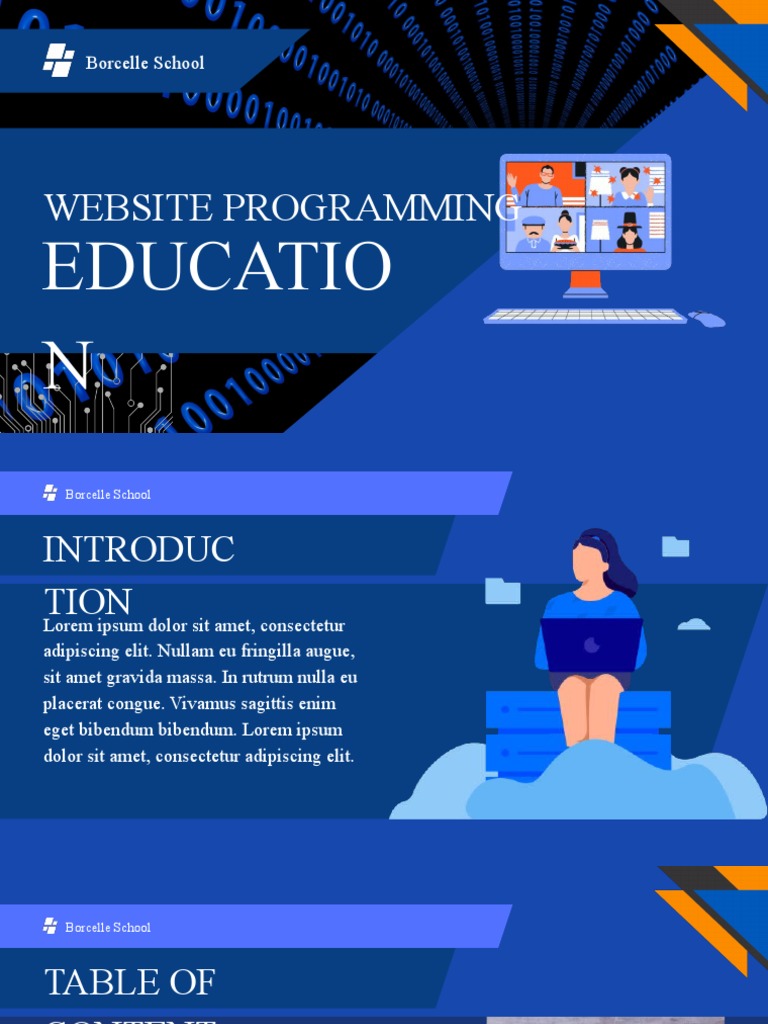 Borcelle School Website Programming Education | PDF | Databases | Computer Programming