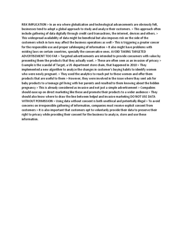 Risk Implication | PDF