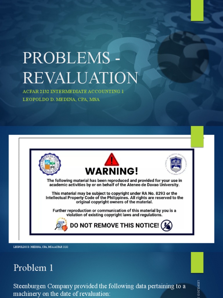 Revaluation Journal Entries Overview | PDF | Depreciation | Fixed Asset