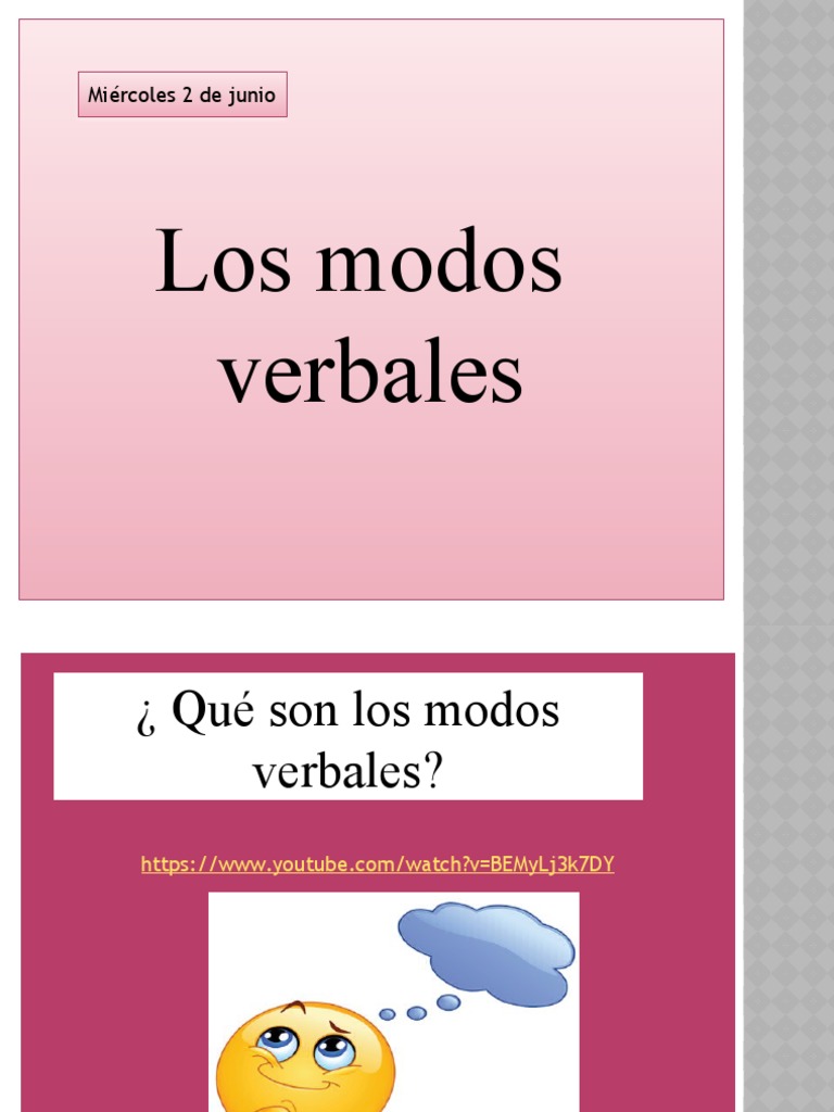 Los Modos Verbales | PDF