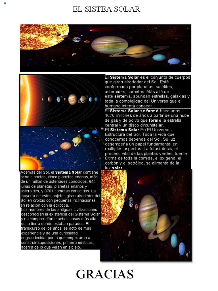 El Sistema Solar... | PDF