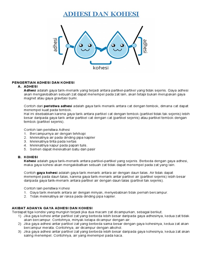 Adhesi Dan Kohesi | PDF