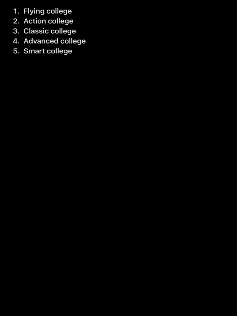 Flying College | PDF