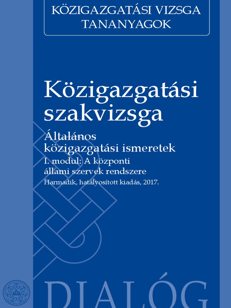 03 Kozig Szakvizsga I Modul | PDF