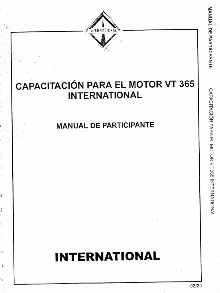 Capacitacion para El Motor VT 365 International | PDF