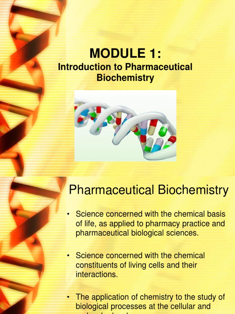 1 - Introduction To Pharmaceutical Biochemistry | PDF | Science ...