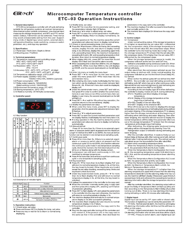 ETC 03 Manual | PDF