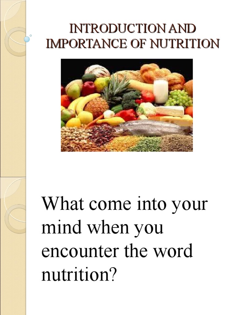 Nutrition Lecture Powerpoint | PDF | Stomach | Digestion